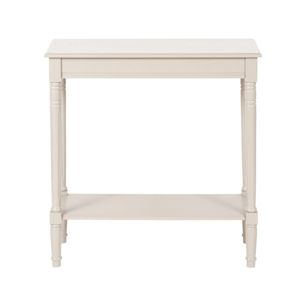 Heritage Putty Pine Console Table | Slim Design with Storage Shelf ...
