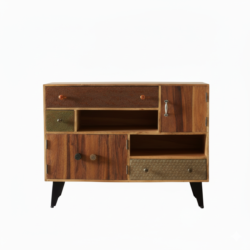 Sorio Large Sideboard – Reclaimed Wood Storage with Rustic Charm ...