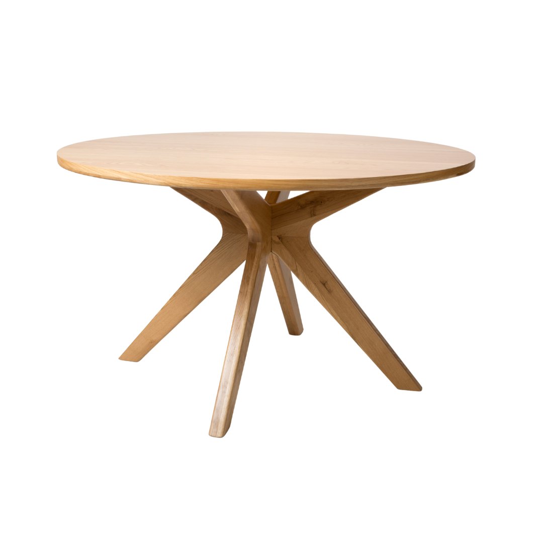 Sona 130cm Round Dining Table | Sculptural Simplicity in Oak – Heart of ...
