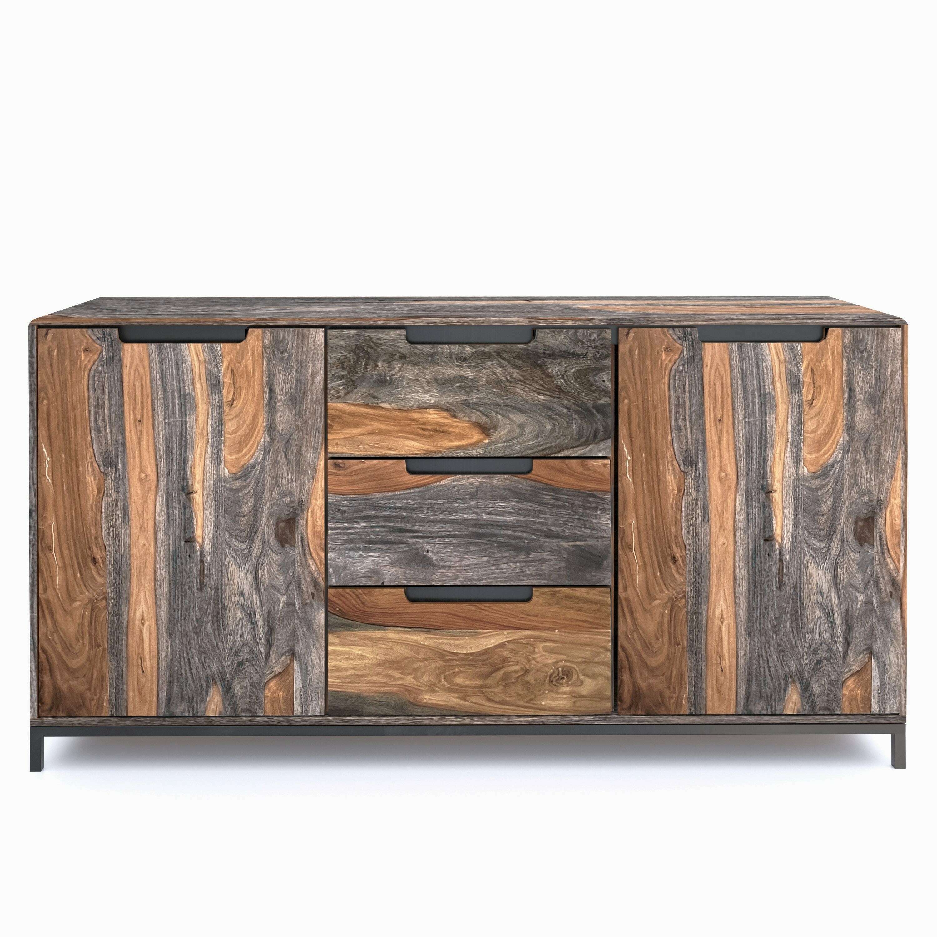 Kavi Sheesham Large Sideboard | Rich Texture Meets Modern Edge – Heart ...