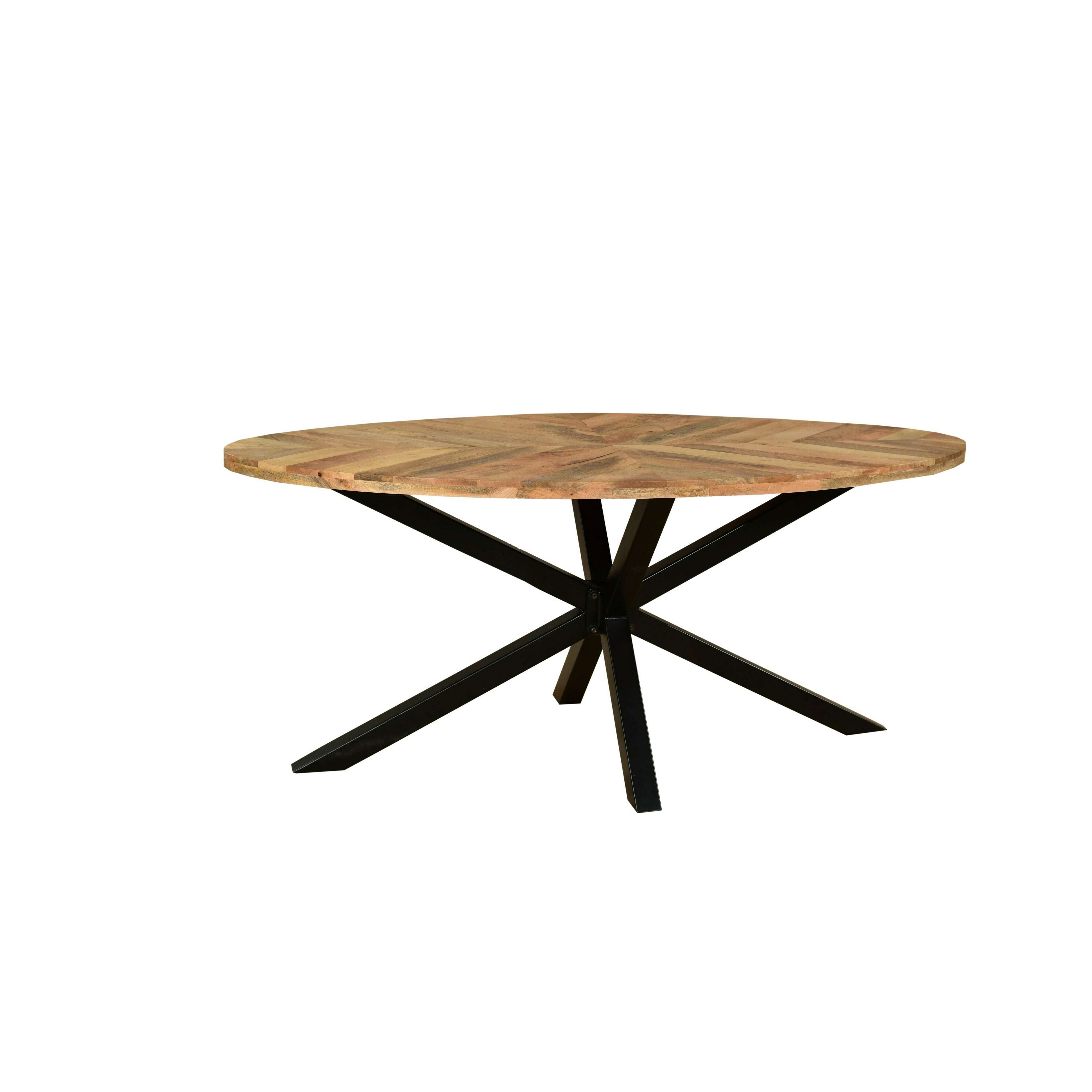 Kaya Sunburst Mango Dining Table | Star-Leg Style with Natural Charm ...